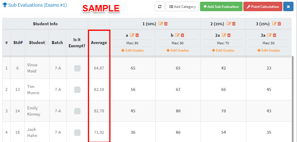 SmartClass - Evaluation Tools